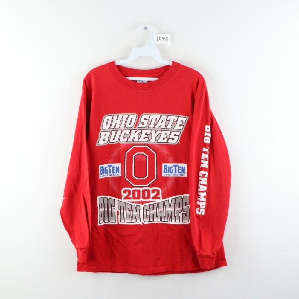 Vtg Ohio State Football 2002 Big Ten Champs Shirt - Gem